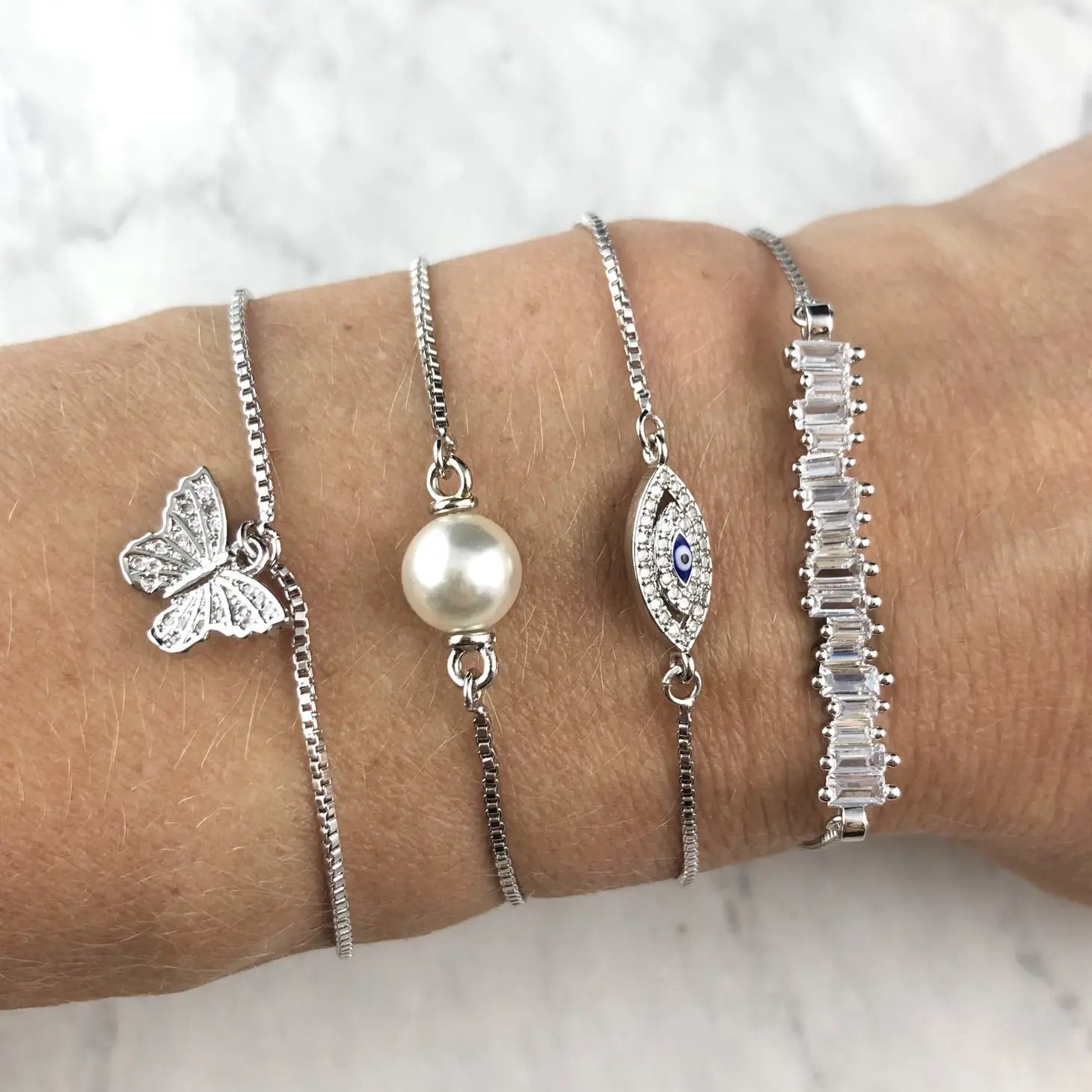 Brooks Silver Sliders – SANITY